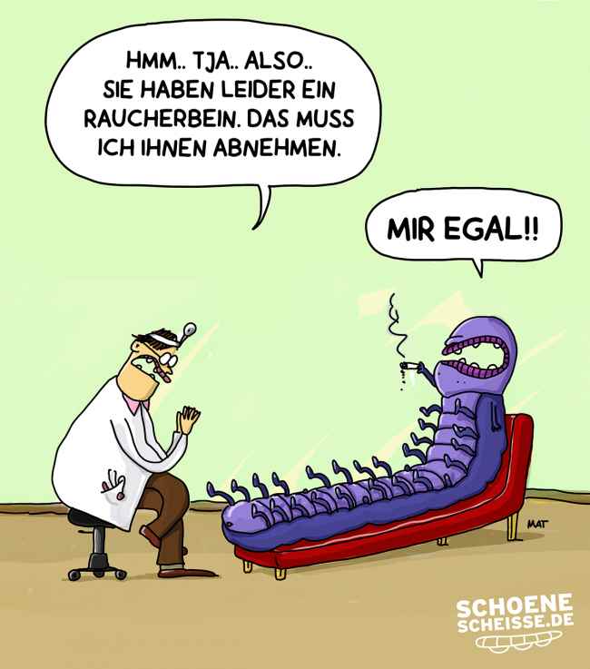 Raucherbein » schoenescheisse.de by PIERO